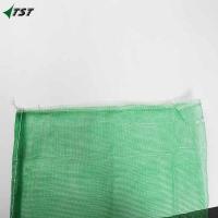 China 100% Virgin PE Green Color Leno Bags For Vegetable Fruit Firewood Packing for sale