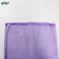 China Garlic Onion Packing PE Leno Mesh Bag 55*100cm 50kg 60kg Purple Color for sale