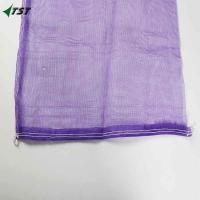 China Garlic Onion Packing PE Leno Mesh Bag 55*100cm 50kg 60kg Purple Color for sale
