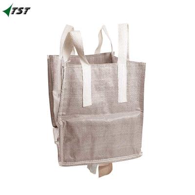 China Heavy Duty Bulk Big Bag With Open Top And Reinforced Loops for sale