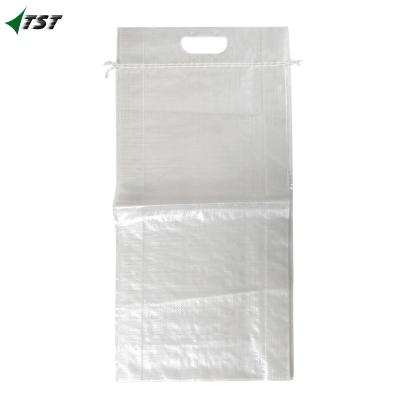 China 5kg-20kg Colored Bopp Woven Sacks Laminated PP Rice Packaging Bag With D Cut Handle for sale