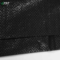 China 3.2oz 6ft X 300ft Black Color PP Woven Weed Mat Ground Cover For Agriculture Garden for sale