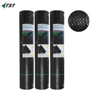 China 1.5*100m Uv Protection Black Pp Ground Cloth Weed Barrier For Gardening And Landscaping for sale