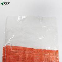 China 10lb Small Size Orange Color Pp Plastic Leno Mesh Bag With Custom Logo for sale