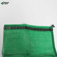 China 21x25 Inch  UV Treated Green Pp Leno Mesh Bag For Firewood Mesh Onion Sacks Custom Logo for sale