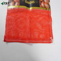 China Red Color Custom Logo Pp Leno Onion Packaging Bags Vegetable Fruit Packing for sale
