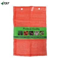 China Onion Potato Automatic Packing Wicketed Pp Leno Mesh Bags 55*87cm 25KG for sale