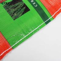 China Onion Potato Automatic Packing Wicketed Pp Leno Mesh Bags 55*87cm 25KG for sale