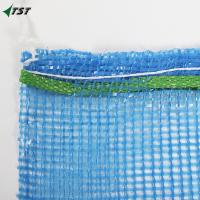 China Blue 20 Kgs Circular Knitted Tubular Mesh Bag Potato Onion Sacks for sale