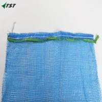 China Blue 20 Kgs Circular Knitted Tubular Mesh Bag Potato Onion Sacks for sale