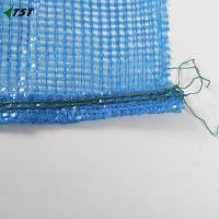 China Blue 20 Kgs Circular Knitted Tubular Mesh Bag Potato Onion Sacks for sale
