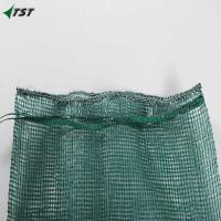 China Sweet Corn Green Color Poly Tubular Mesh Bag Customized Size And Label for sale