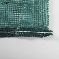 China Sweet Corn Green Color Poly Tubular Mesh Bag Customized Size And Label for sale