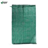 China Sweet Corn Green Color Poly Tubular Mesh Bag Customized Size And Label for sale