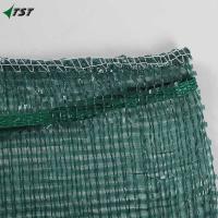 China Sweet Corn Green Color Poly Tubular Mesh Bag Customized Size And Label for sale