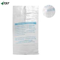 China Custom Logo 10kg -50kg Transparent PP Woven Bags For Rice Flour & Grain Packaging for sale