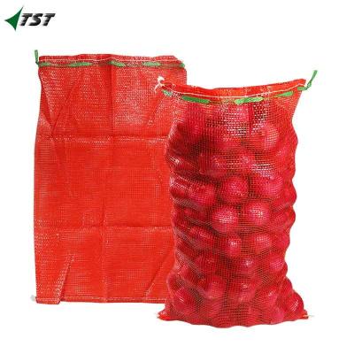 China Tape Warp Circular Woven Tubular Polypropylene Mesh Bag For Potato Packing for sale