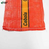 China 45X75 Tubular Pp Mesh Bag Sack For Onion Potato Leno Bag With Logo for sale
