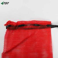 China 7KG 10KG Red Loom Circular Mesh Bag For Onion Sacks Bulk for sale