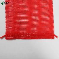 China 7KG 10KG Red Loom Circular Mesh Bag For Onion Sacks Bulk for sale