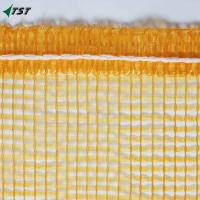 China Yellow Circular Tubular Mesh Bag For Potato Polypropylene Leno Bags for sale