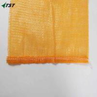 China Yellow Circular Tubular Mesh Bag For Potato Polypropylene Leno Bags for sale