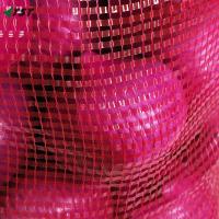 China Cherry Red 53x87cm Tubular Mesh Onion Sacks Pp Leno Mesh Bags for sale