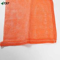 China Custom Size Orange Color Pp Mesh Bag For Vegetable Fruit Seafood Packing for sale