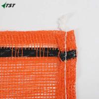 China Custom Size Orange Color Pp Mesh Bag For Vegetable Fruit Seafood Packing for sale