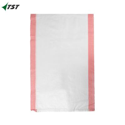 China 25kg 50kg White Woven Polypropylene Sacks For Cereal Grain Agricultural for sale