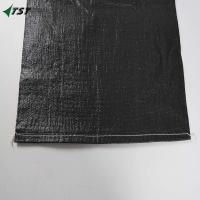 China 50kg Black Color Poly Woven Bag For Constructions Industry Coal for sale