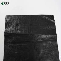 China 50kg Black Color Poly Woven Bag For Constructions Industry Coal for sale