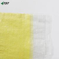 China Yellow Color 25kg 50kg Transparent PP Woven Bag For Agriculture Product Grains for sale