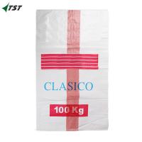 China 100kg White Color Woven Pp Sacks For Agriculture Product Seeds With Printing for sale
