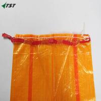 China 20kg 25kg Orange Transparent Color PP Woven Bag Sack For Vegetables Fruit for sale