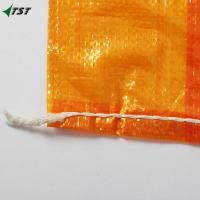 China 20kg 25kg Orange Transparent Color PP Woven Bag Sack For Vegetables Fruit for sale