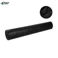 China 150gsm Black Color Weed Control Mat Ground Cover  For Gardening And Landscaping Use for sale