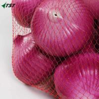 China Red Color 1kg 2kg PP Netting Bag For Onion Potato Seafood Packaging for sale