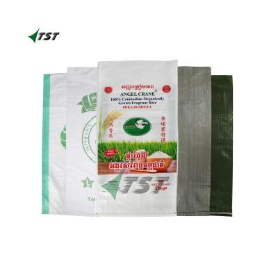 China UV Resistant Virgin PP Woven Bags Recyclable 20kg 50kg Grain Storage Polypropylene Bags for sale