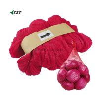China UV Stabilized Knitted Tubular Mesh Net Roll Breathable Vegetable Net Bag For Supermarket Retail for sale
