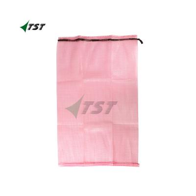 China Customized Pink Red Color 53x86 Mesh Bag For Onion For Mexico Market for sale