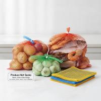 China Plastic Stretch Mesh Bags | Produce Net Sacks For Potato, Onion, Garlic, Fruit & Seafood for sale