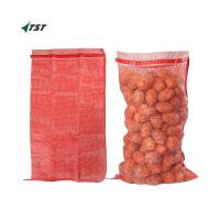 China Red, White , Transparent Leno Sewn Mesh Sack For Onion Patotoes for sale