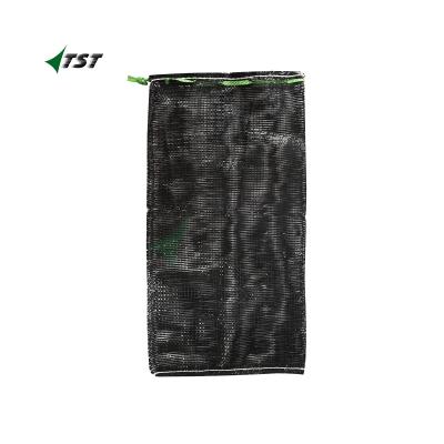 China Black Color 10kg 15kg PP Mesh Sack For Afrian Onion And Potato Packaging for sale