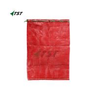China Red Color 15kg 25kg 50x80 PP Mesh Sack For Agriculture Packaging for sale