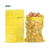 China Yellow Color 25kg 30kg 55x100 PP Arpillas For Agriculture Packaging Potato for sale