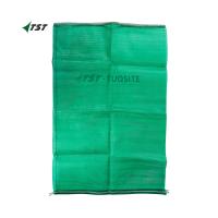 China Green Color 25kg 30kg 58x86 PP Mesh Bag(Arpillas) For Agriculture Packaging Chili Pepper for sale