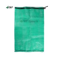China Green Color 25kg 30kg 58x86 PP Mesh Bag(Arpillas) For Agriculture Packaging Chili Pepper for sale