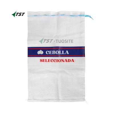 China 25kg 30kg PP Mesh Bag(Arpillas) For Mexico Market Onion Packaging for sale