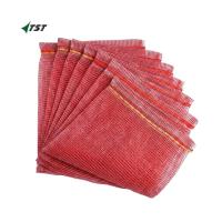 China 62x87 Gasa Leno PP Mesh Bag For Potato With Tricolor Drawstring for sale
